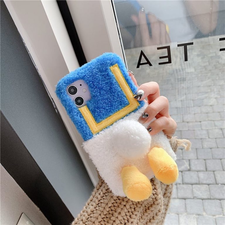 Cute Cartoon Character Plush Phone Cases for iPhone 11 – wowacase