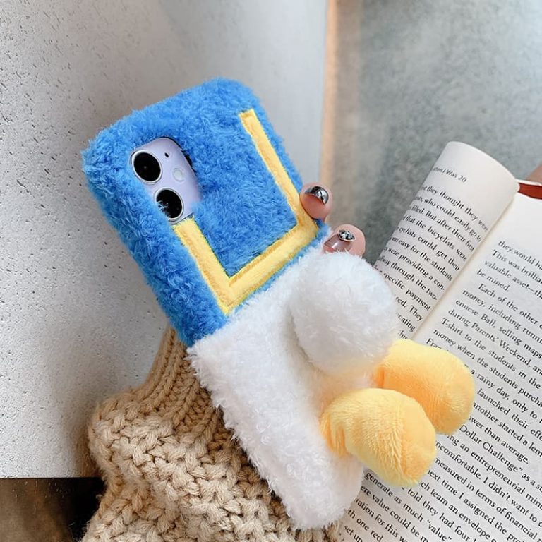 Cute Cartoon Character Plush Phone Cases for iPhone 11 – wowacase