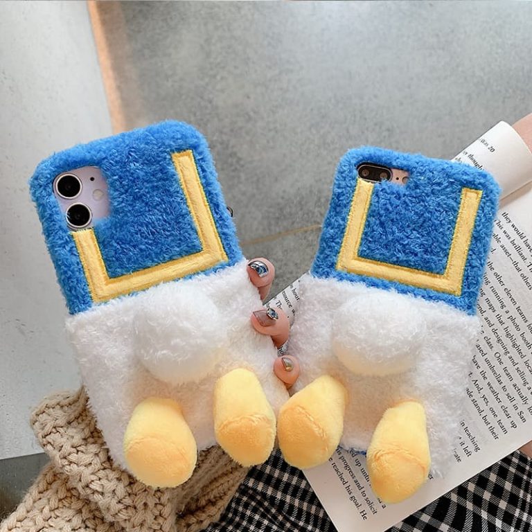 Cute Cartoon Character Plush Phone Cases for iPhone 11 – wowacase