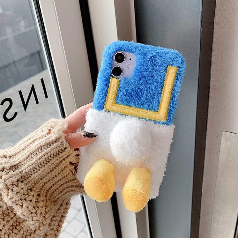 Cute Cartoon Character Plush Phone Cases for iPhone 11 – wowacase
