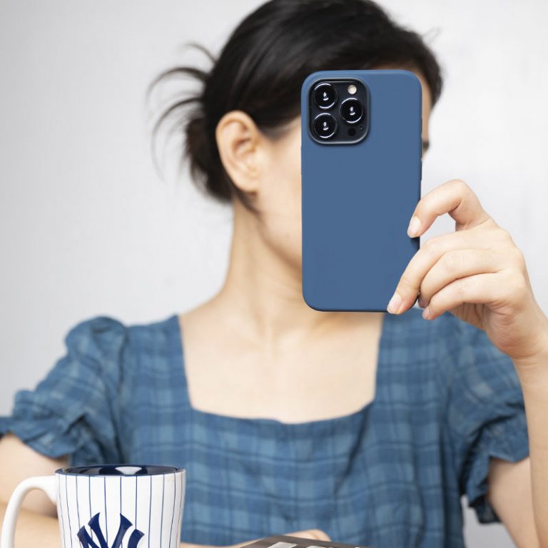 Blue Silicone iPhone Case – wowacase