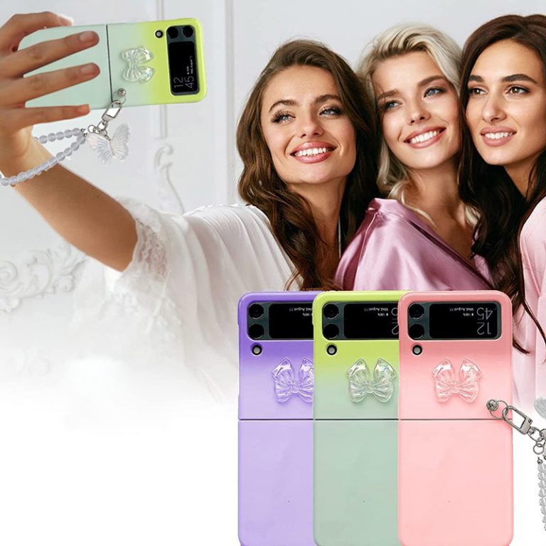 Cute Z Flip 3 Case With Strap – wowacase