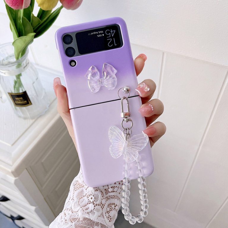 Cute Z Flip 3 Case With Strap – wowacase